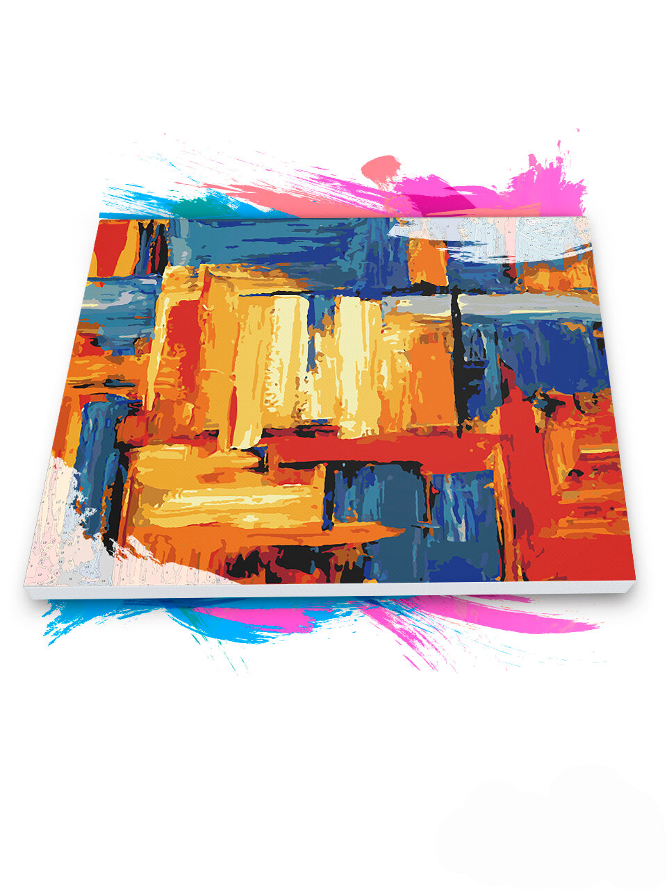 Картина по номерам на холсте Абстрактная живопись, 70 х 90 см