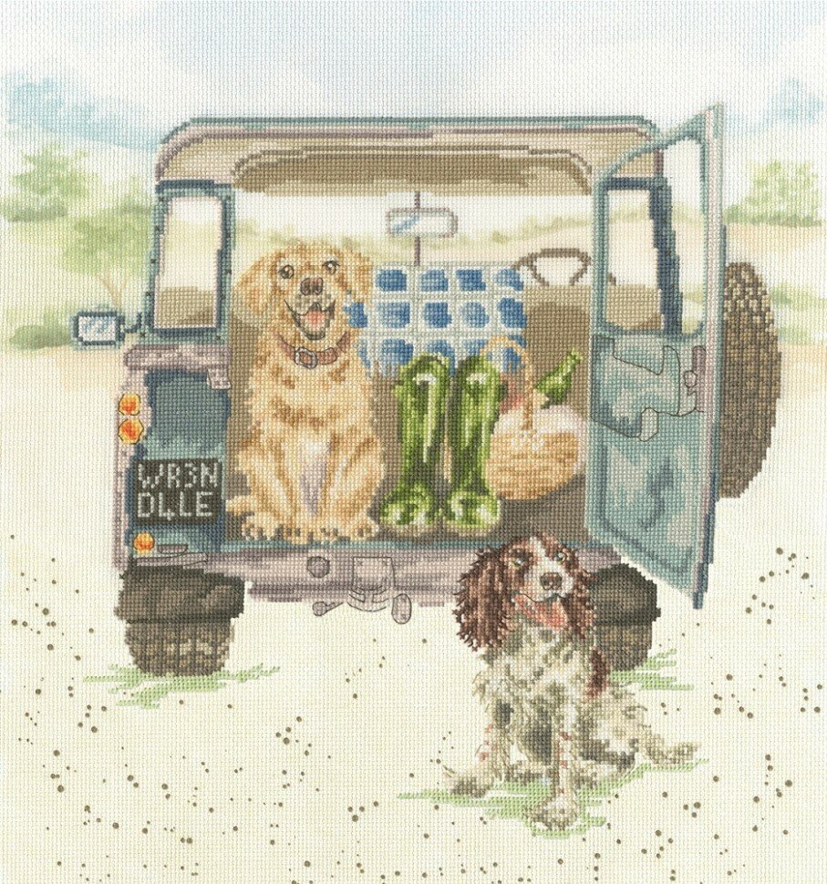 Набор для вышивания Bothy Threads #XHD126 Paws For A Picnic (Лапки для пикника), Счетный крест, 31 х 33 см