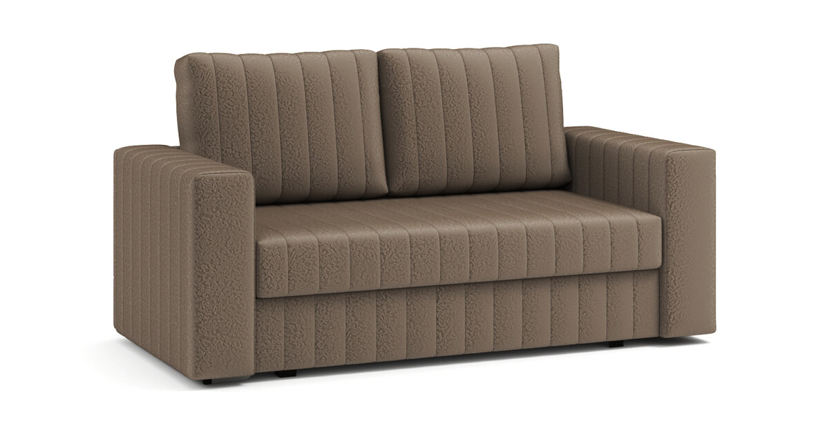 Прямой диван Цвет Диванов Андре NEXT 178 прямая Какао c механизмом c ящиком