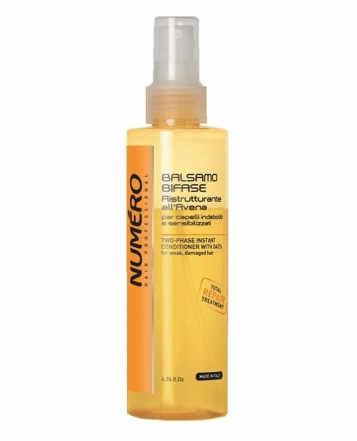 BRELIL, NUMERO, Repair, Бальзам двухфазный моментального действия с экстрактом Овса, 200 мл