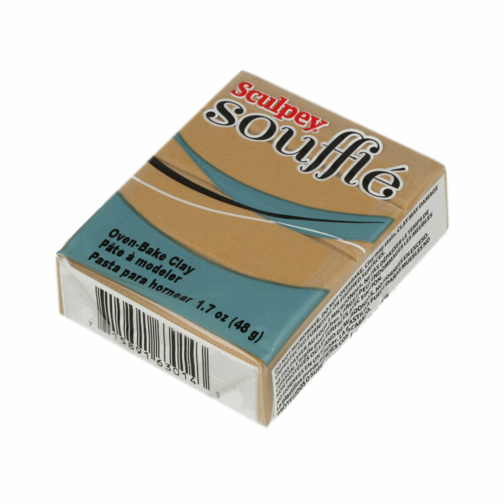 Sculpey Souffle полимерная глина SU 48 г 6301 песочный