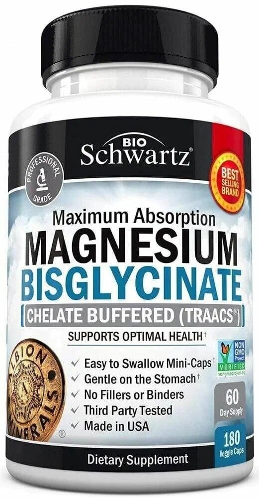 BioSchwartz Magnesium Bisglycinate (180 капс)