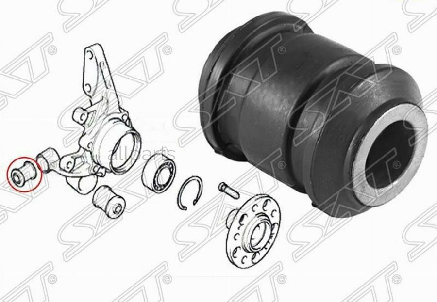 SAT ST-55227-2D000 Сайлентблок цапфы Hyundai Avante 00-06