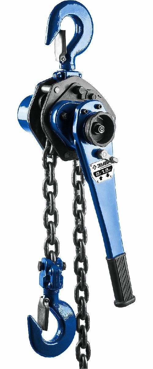 Ручная цепная рычажная таль ЗУБР Профессионал ТР-2-1.5 2 т 15 м (43090-2_z01)