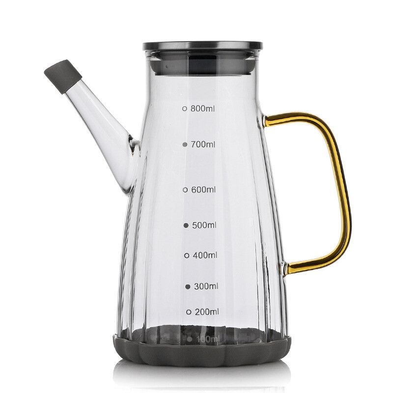 Стеклянная масленка, непротекающая масляная бутылка, кухонная, домашняя, без капель, большая масляная банка, большая емкость, бутылка для приправ, соевого соуса, уксуса