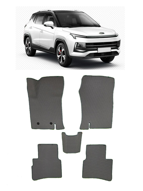 Москвич 3 2022 - н. в. коврики EVA Smart Комплект в салон