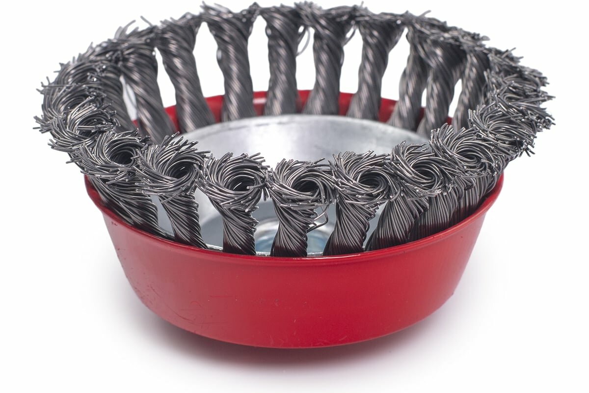 Щетка для УШМ чашка крученая 125 мм VIRA 577025 - сменная абразивная насадка