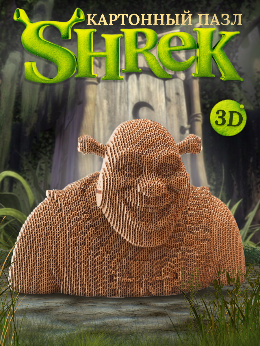Конструктор MindCraft "Шрек", 150 деталей, сборка без клея, картонный