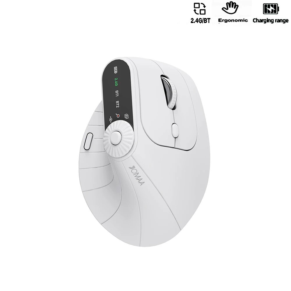 JOMAA Беспроводная вертикальная мышь, White
