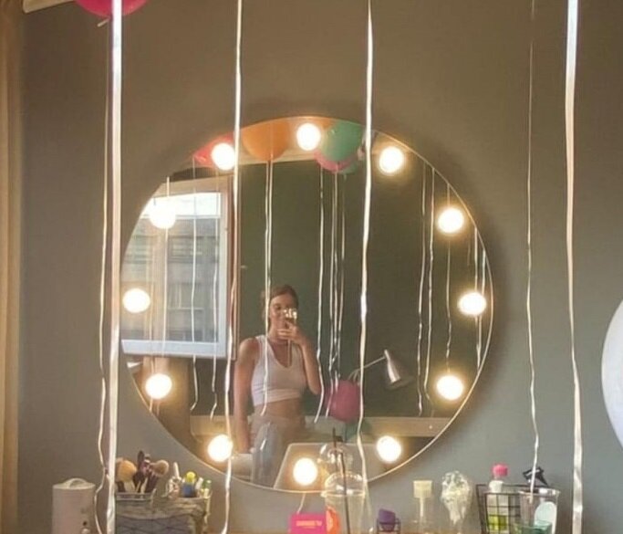 Зеркало гримёрное, круглое, безрамочное, с подсветкой, диаметр 80см