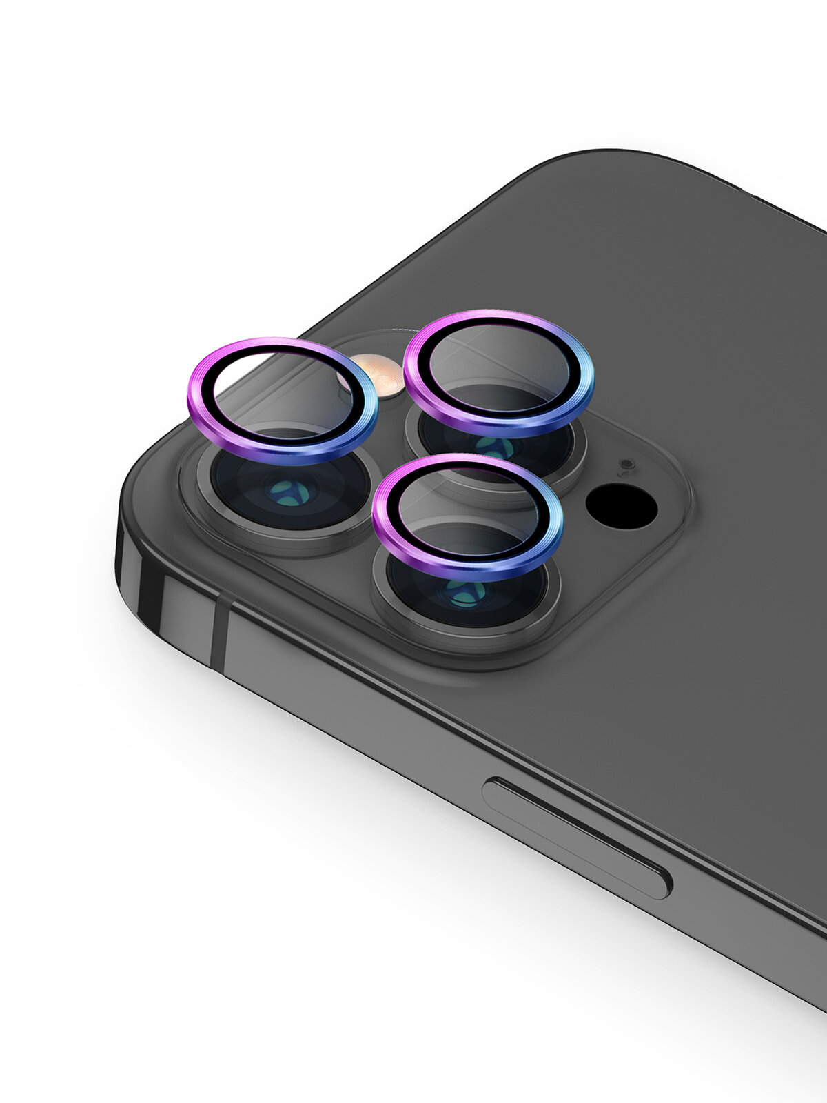 Uniq стекло для iPhone 13 Pro/13 Pro Max OPTIX Camera Lens protector Aluminium Iridescent