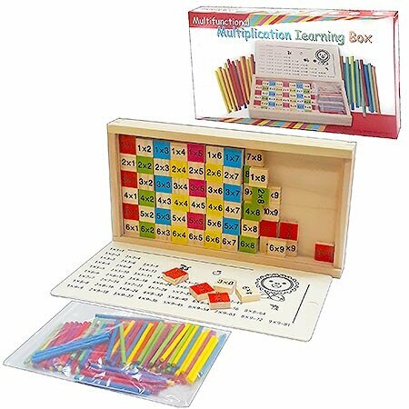 Счетный материал " KWELT " Multifunctional Iearning Box в наборе: квадратики с цифрами- 54шт, палочки- 102шт