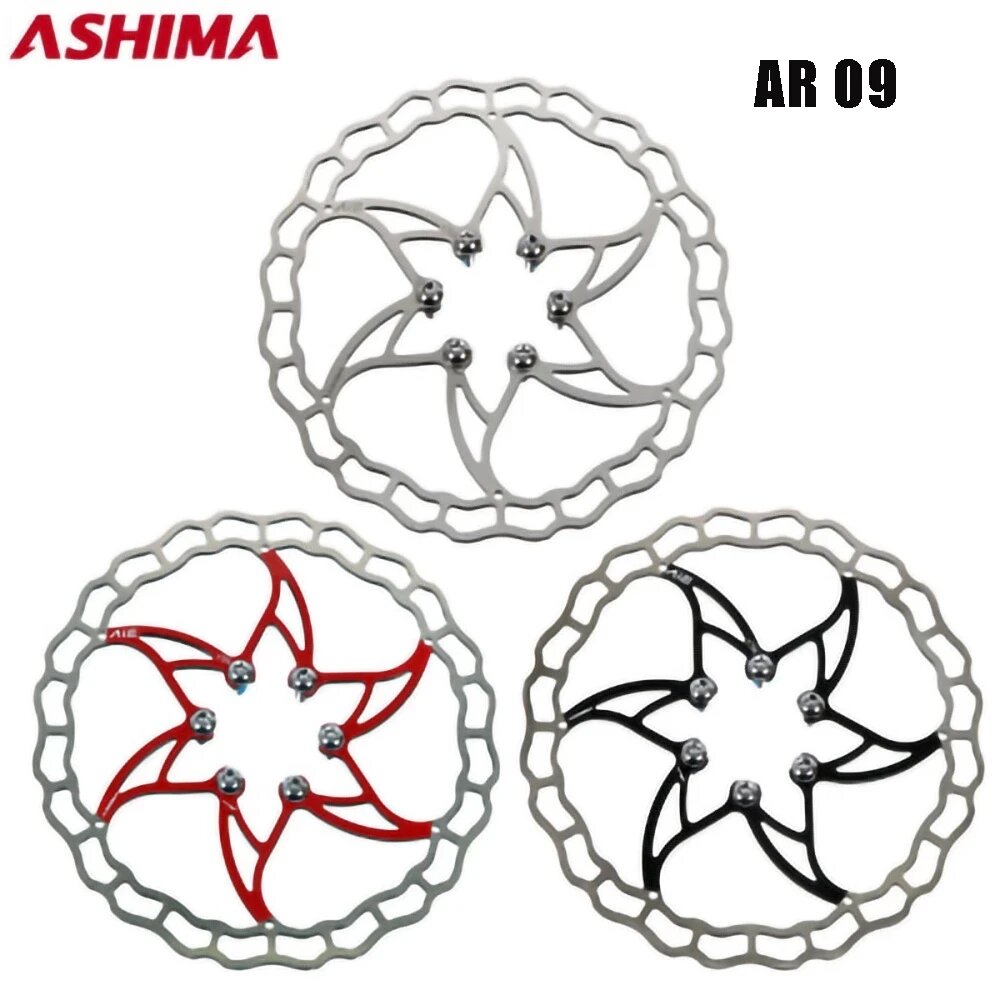Дисковый тормоз Ashima ARO 09 140/160/180 мм 160mm Silver
