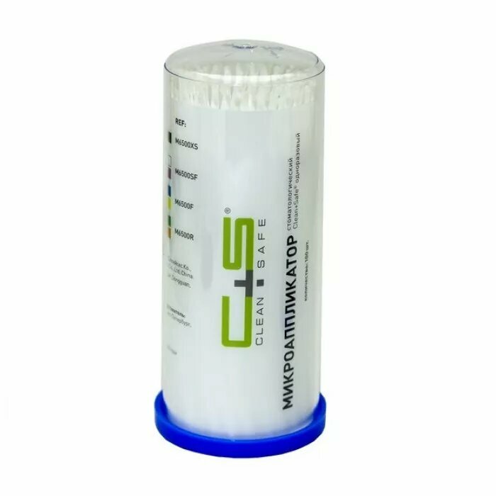 Микроаппликатор стоматологический Clean + Safe® одноразовый Superfine, цвет белый