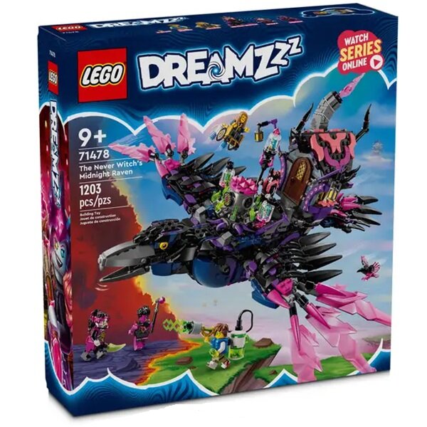 Конструктор LEGO DREAMZzz 71478 Полуночный ворон Никогда-Ведьмы, 1203 дет.
