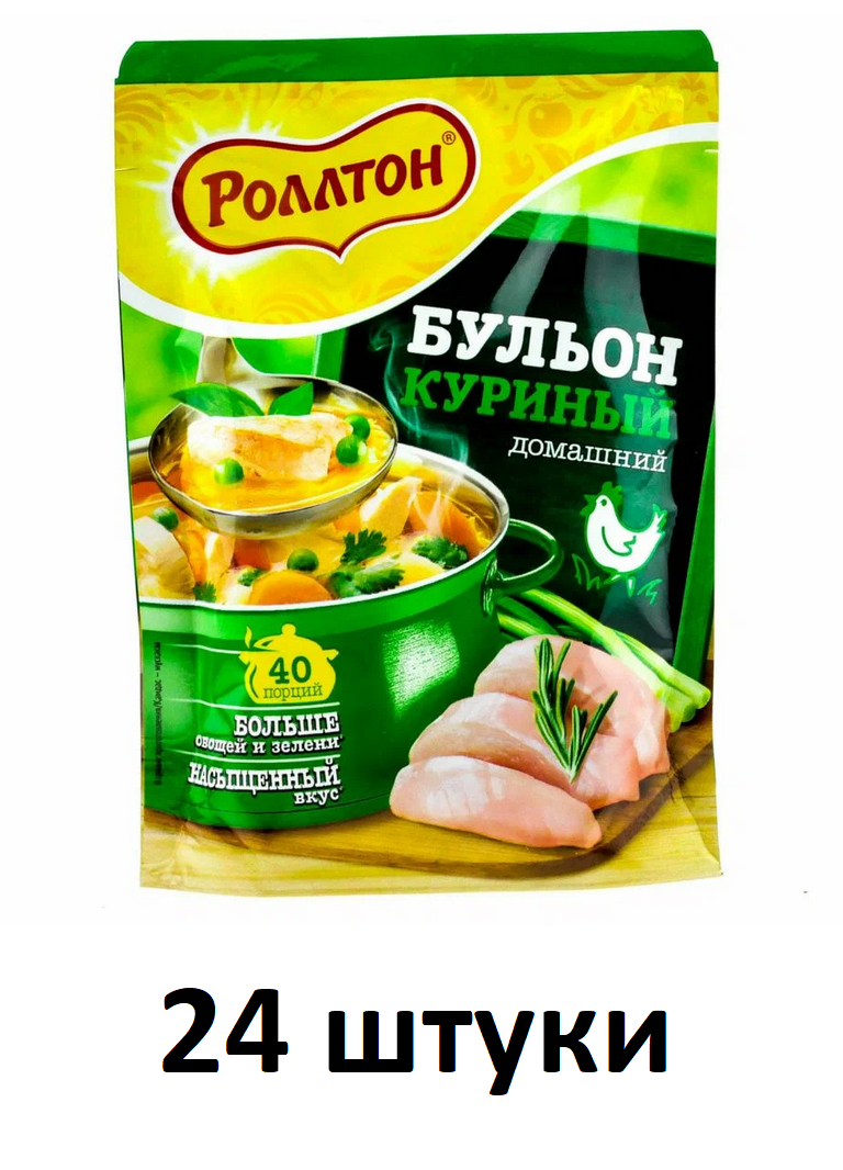 Роллтон, Бульон куриный, 90 гр - 24 шт.