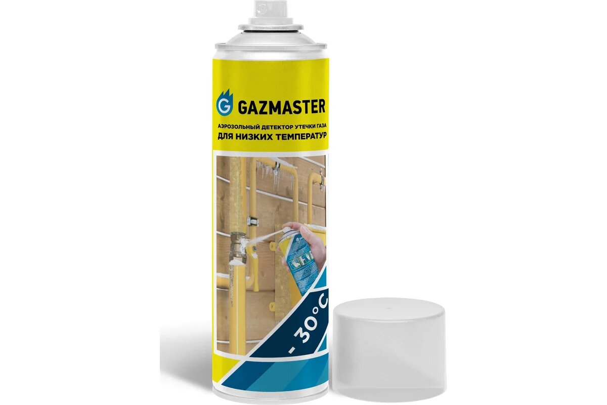 СантехМастер GAZMASTER аэрозольный детектор утечки газа для низких температур баллон 650 мл 04167