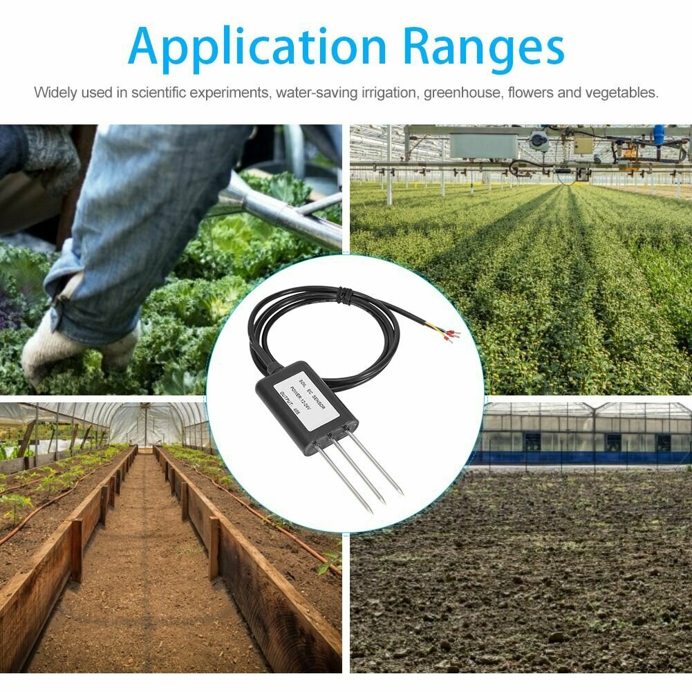 К электропроводности почвы с интерфейсом RS485 для измерения параметров EC и FC