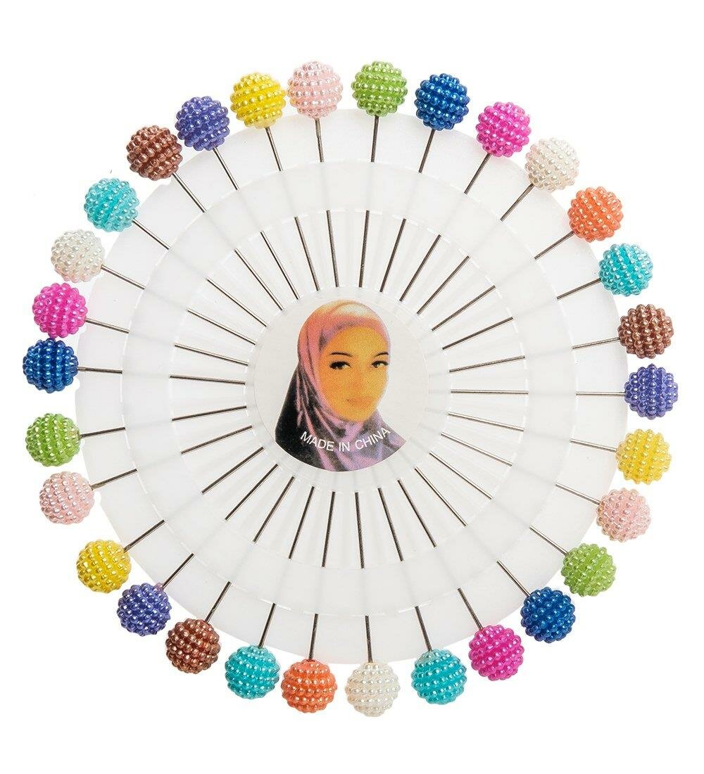 Набор булавок для платка 30шт A2142136 разностор