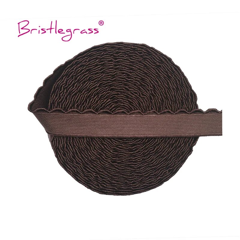 BRISTLEGRASS Эластичный плюшевый ремень для бюстгальтера 10mm, Rum Raisin, 10 Yards