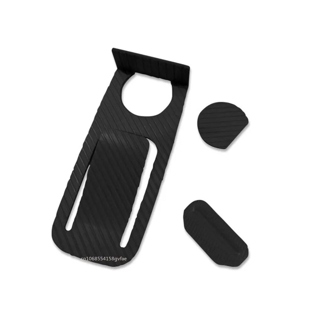 Пластиковый дверной стопор черный