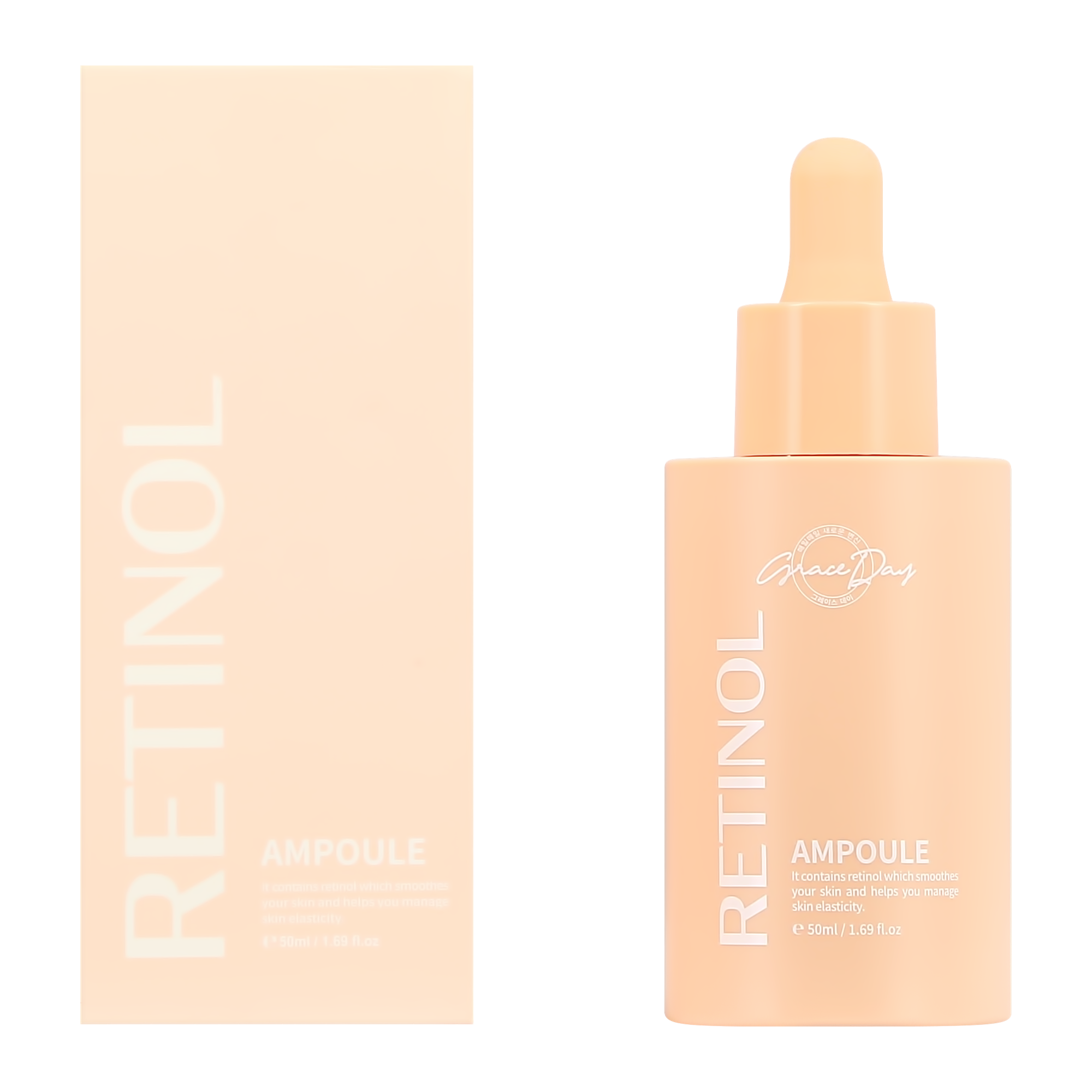 Сыворотка для лица GRACE DAY RETINOL с ретинолом разглаживающая, 50 мл