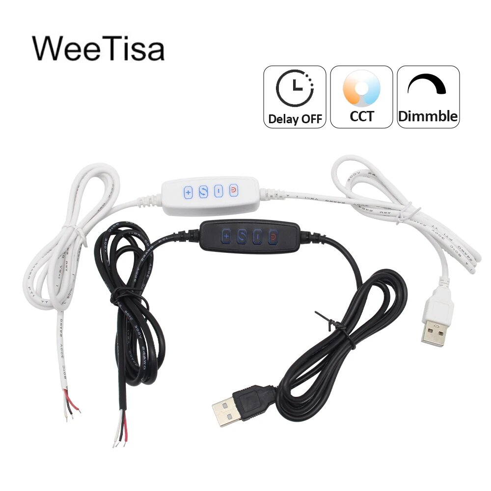WeeTisa CCT USB Dimmer Switch White — фото 1