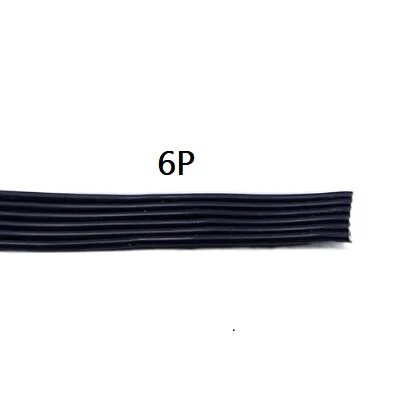 Черный силиконовый провод 6P 22AWG, 5M