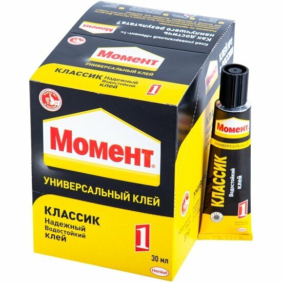 Клей универсальный Момент 1 Классик, 30 мл в шоубоксе