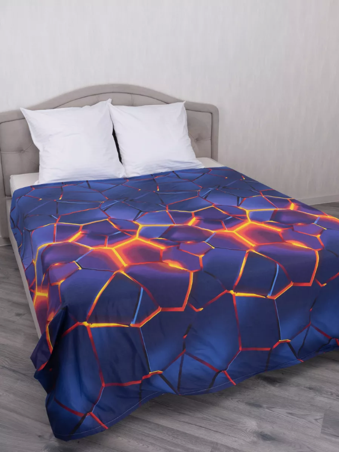 Пододеяльник 200x215 евро на молнии, Интетекс, ткань поплин, 100% хлопок