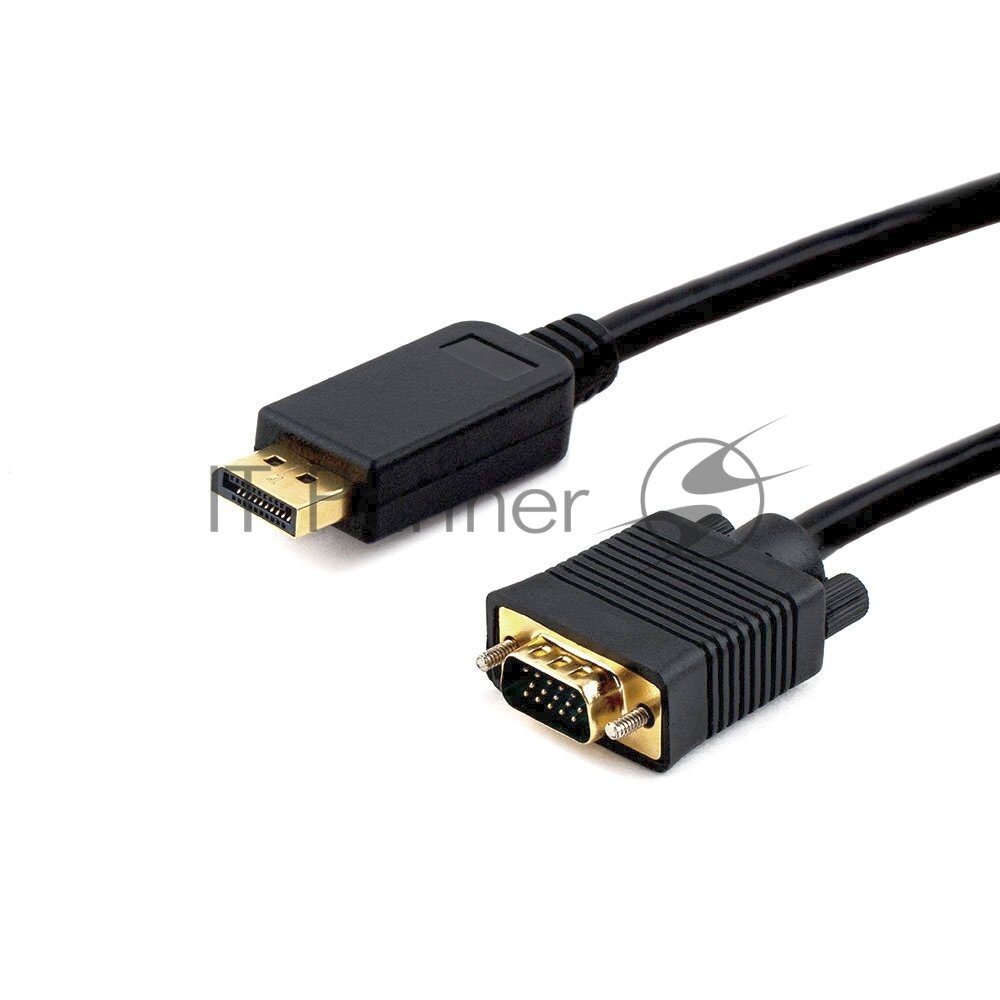 Кабель DisplayPort->VGA Cablexpert CCP-DPM-VGAM-6, 1,8м, 20M/15M, черный, экран, пакет
