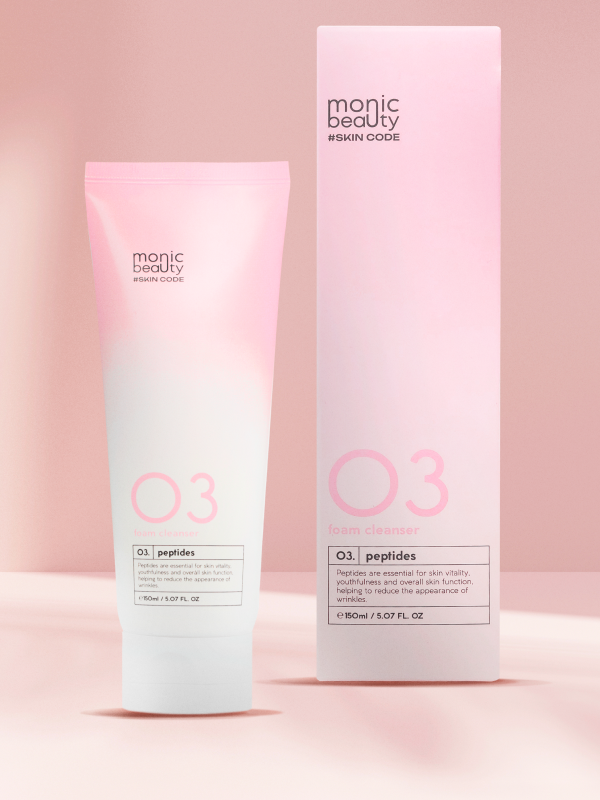 Пенка для лица очищающая Monic Beauty 03, с пептидами, 150 мл