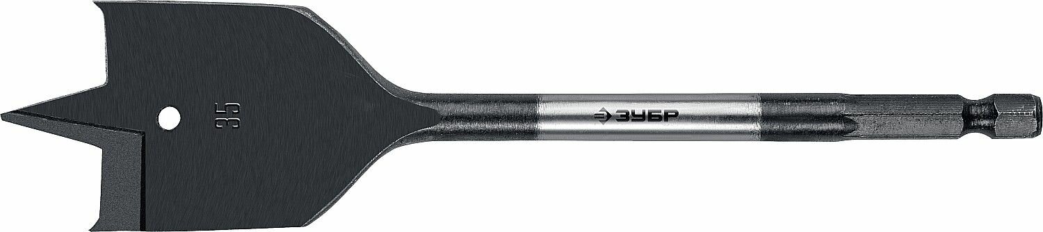 Сверло по дереву ЗУБР, перовое, 35 x 152 мм, боковые подрезатели 29505-35_z01