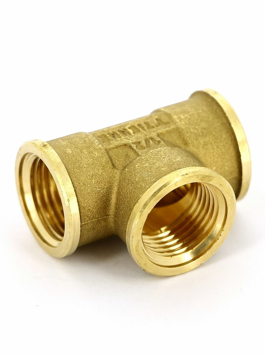 Тройник Tiemme 1/2"Вх1/2"Вх1/2"В латунь, 1500003