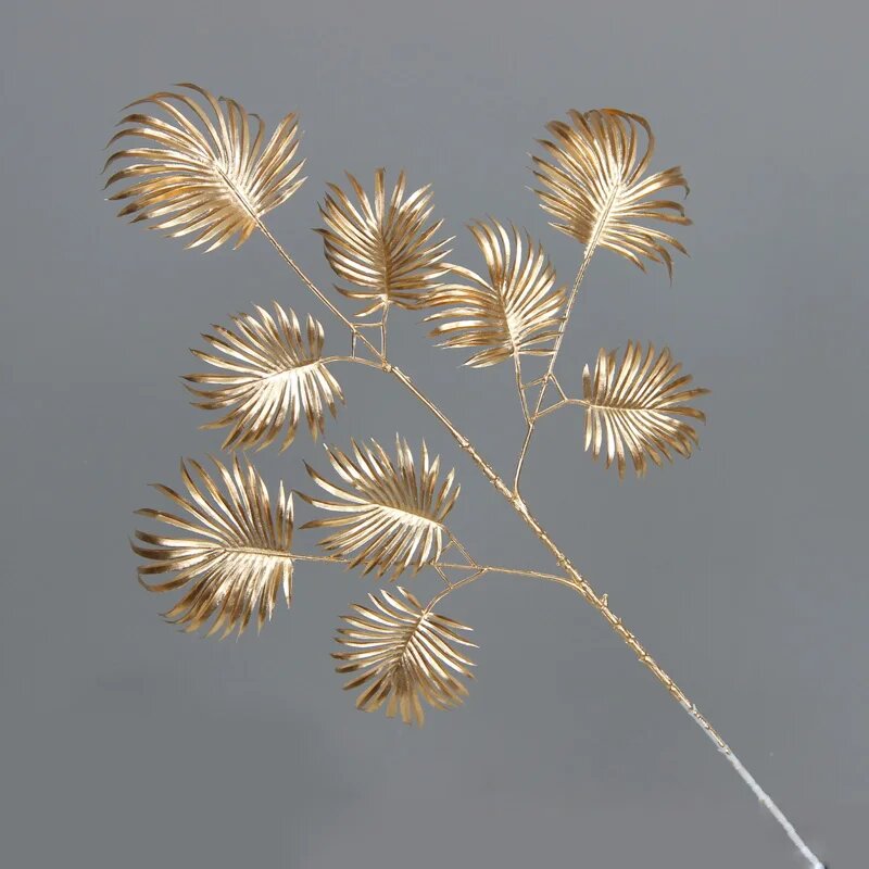 Искусственные золотые цветы MEIHON для декора Golden orchid leaf