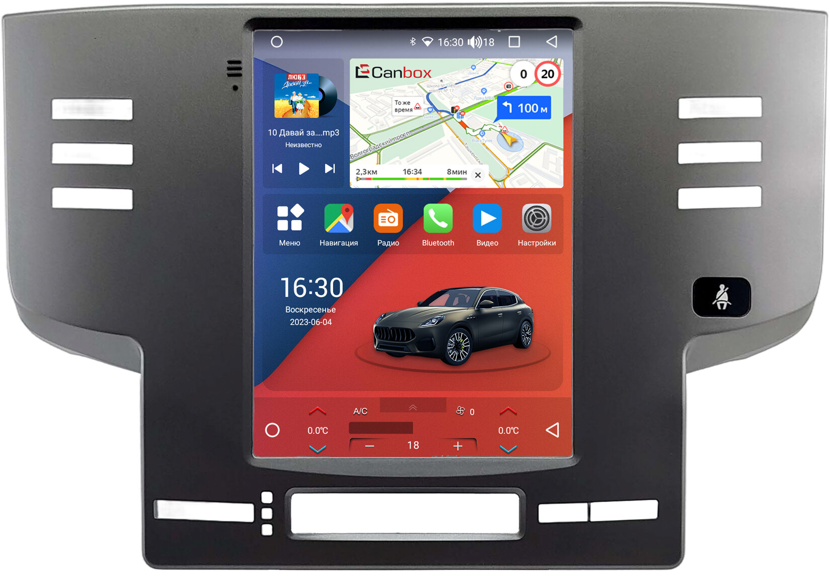 Штатная магнитола Toyota Mark X 2004-2009 (авто без монитора) Canbox H-Line (Tesla) 9.7" 4/64 5623-1312-11 Android 10 (4G-SIM, DSP, QLed)