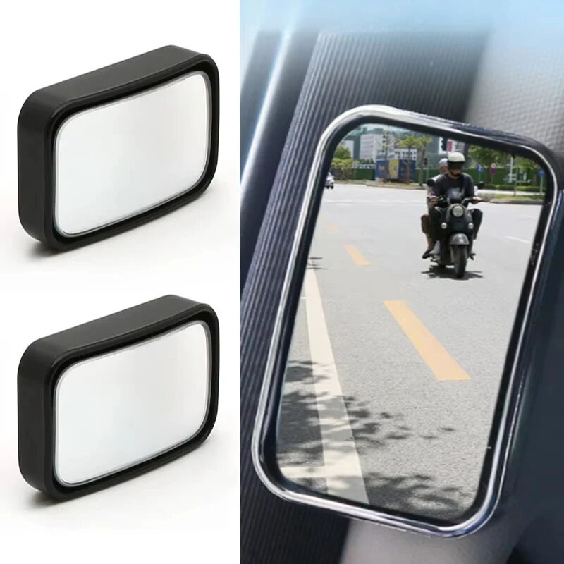 2 шт. зеркало заднего вида для заднего пассажира HD стекло широкоугольное выпуклое зеркало регулируемое автомобильное зеркало заднего вида для слепых зон