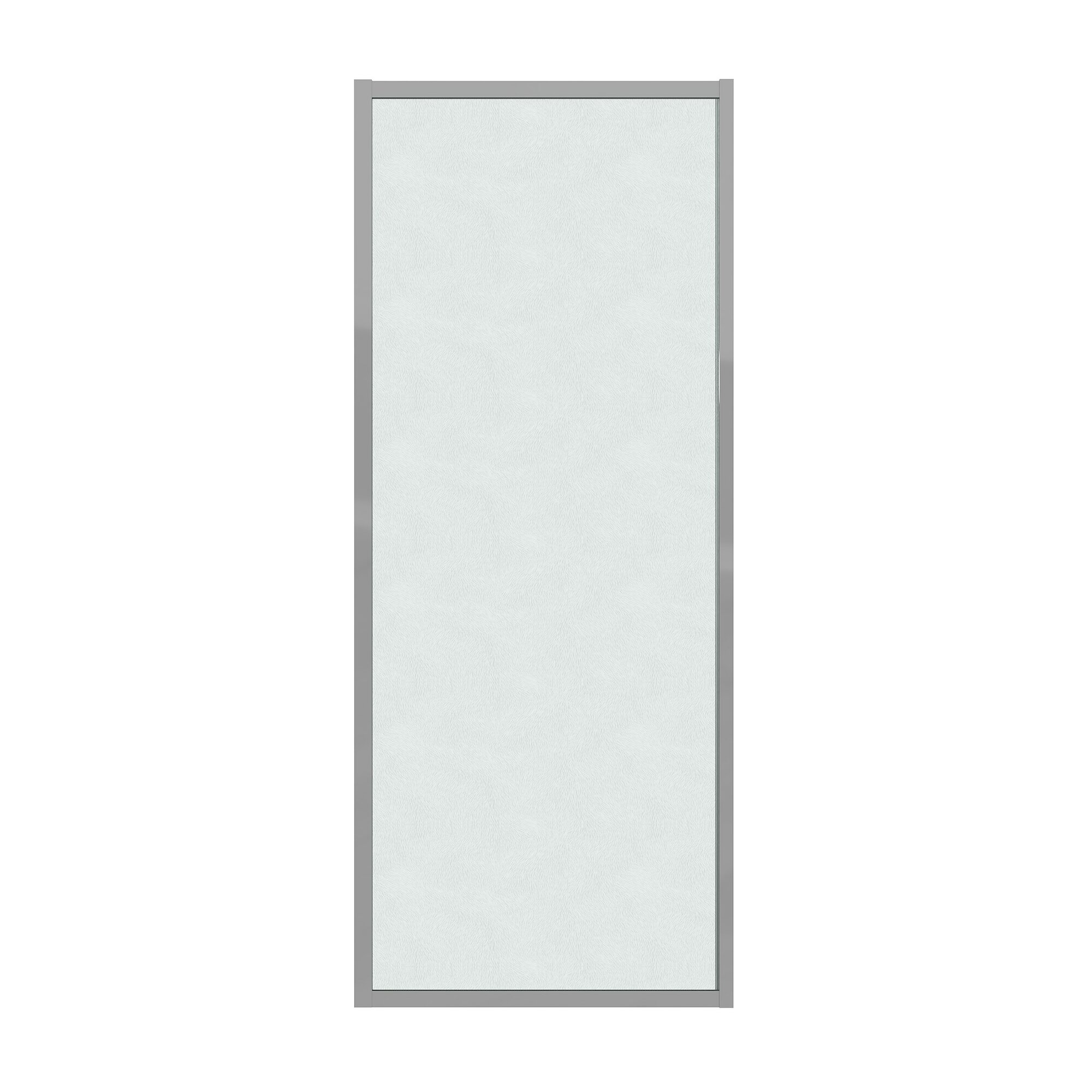 Боковая стенка Grossman Style 200. K33.05.90.10.02 (90х195) хром, стекло шиншилла, 1 место