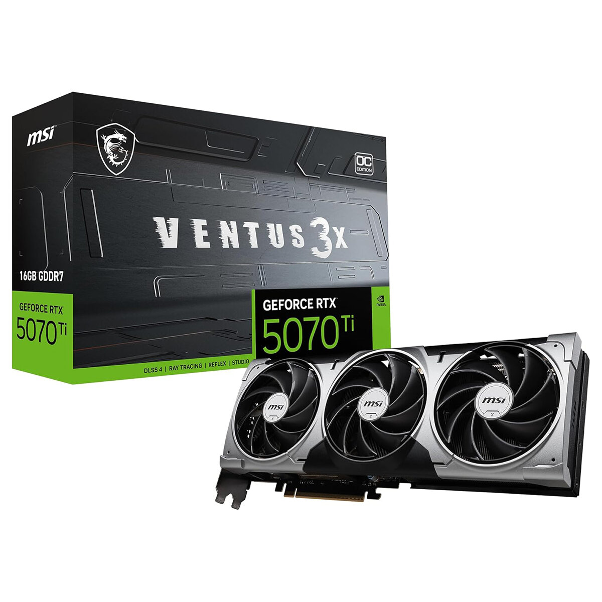 Gaming RTX 5070 Ti 16G Ventus 3X OC 16 ГБ GDDR7, 256-битный GPU