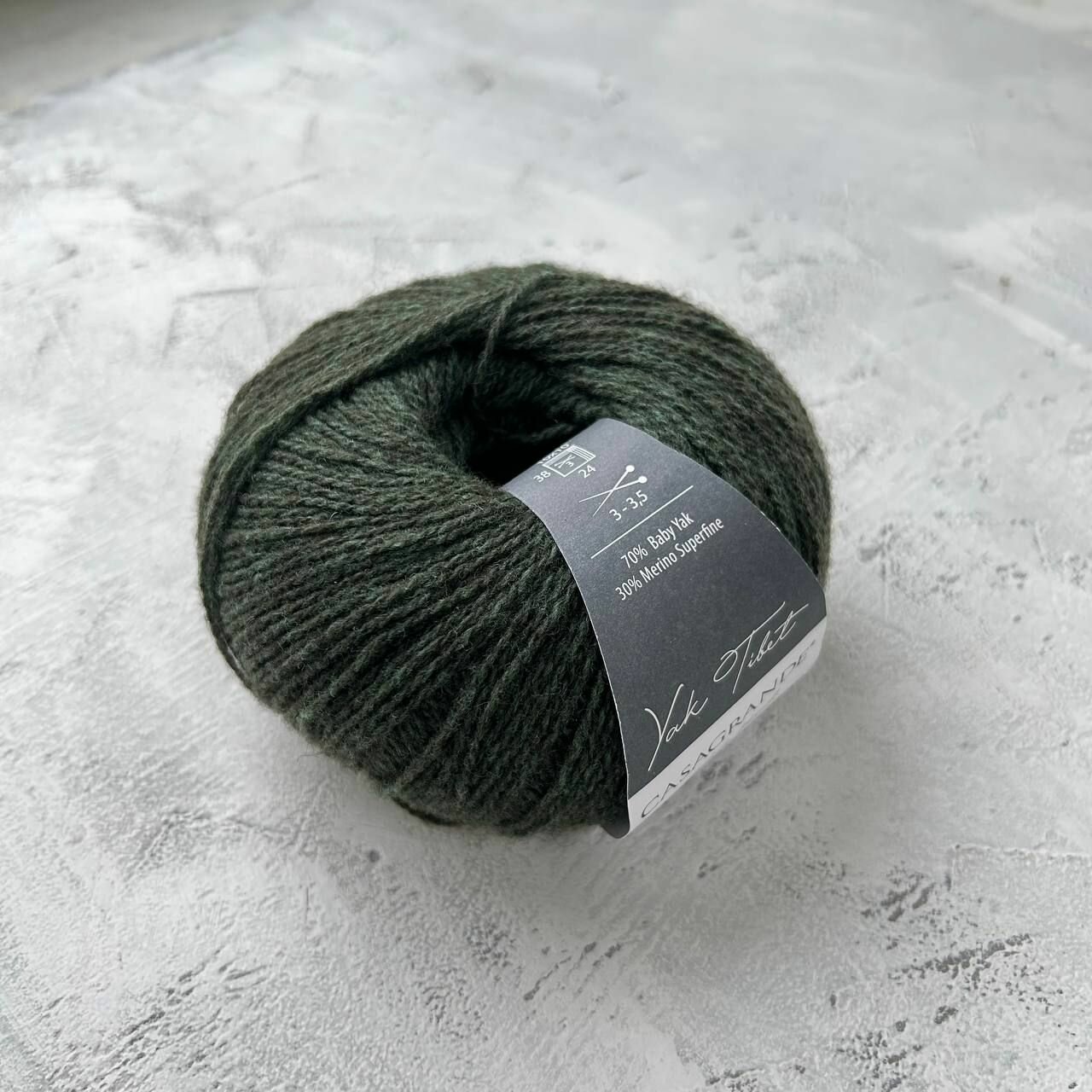 Пряжа для вязания Casagrande Yak Tibet (25.002) 1 моток 50 г/270м