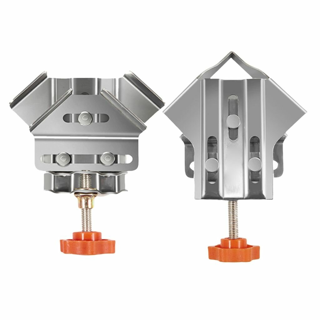 2 прямоугольных зажима, держатели 90 градусов, две упаковки