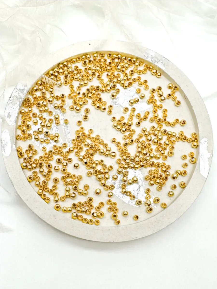 8310/50 Бусины разделители позолота 3250 шт премиум качество