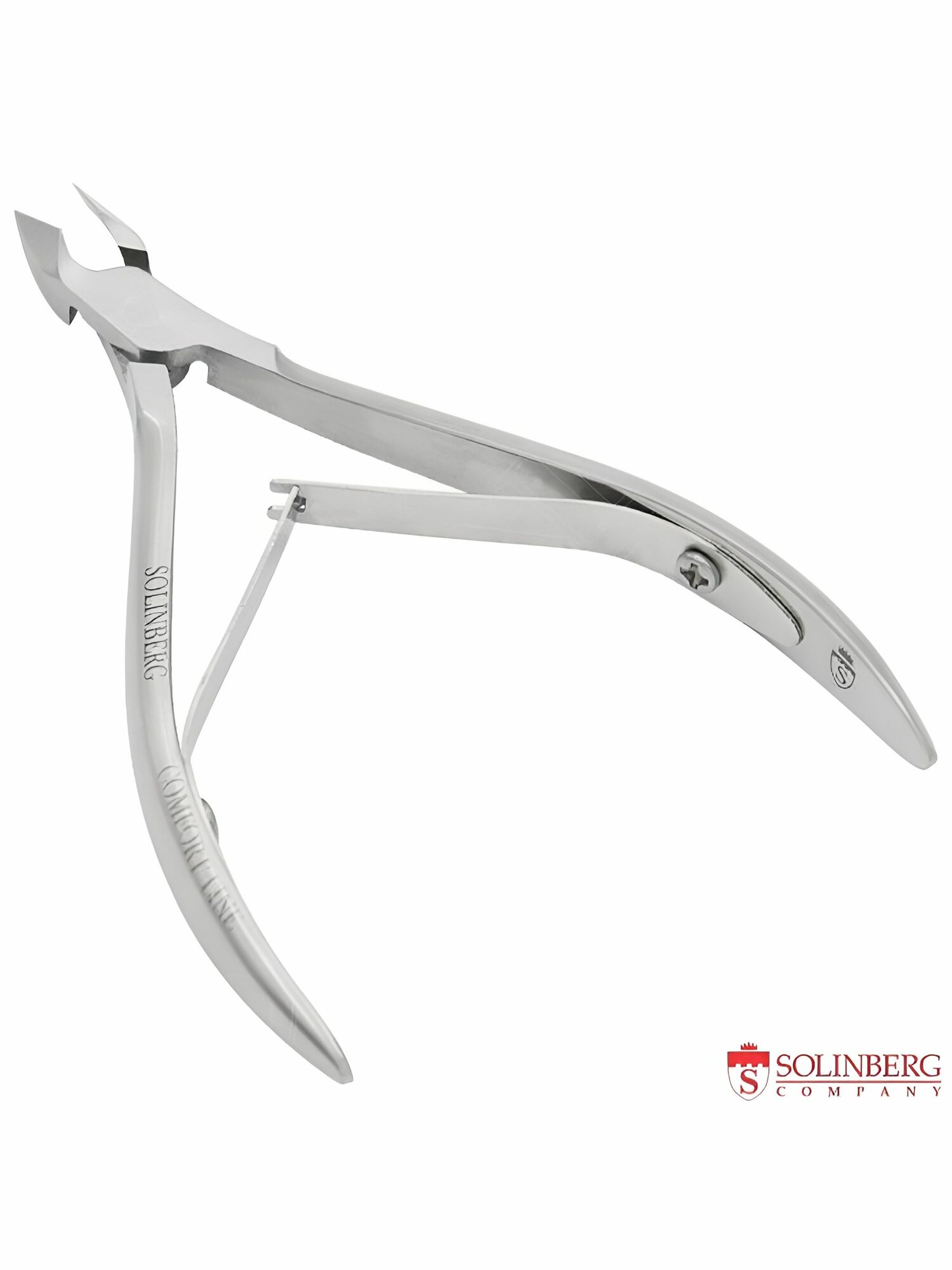 Кусачки маникюрные "Comfort Line" Solinberg, ручная заточка, хромированные, 11 см