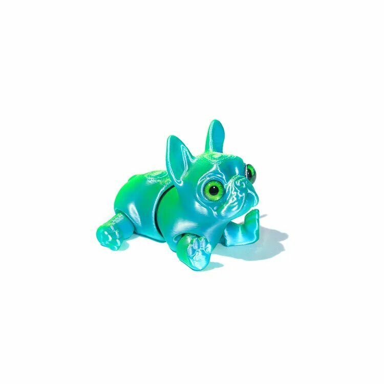 3D модель собаки-питбуля пластиковая красная MGN