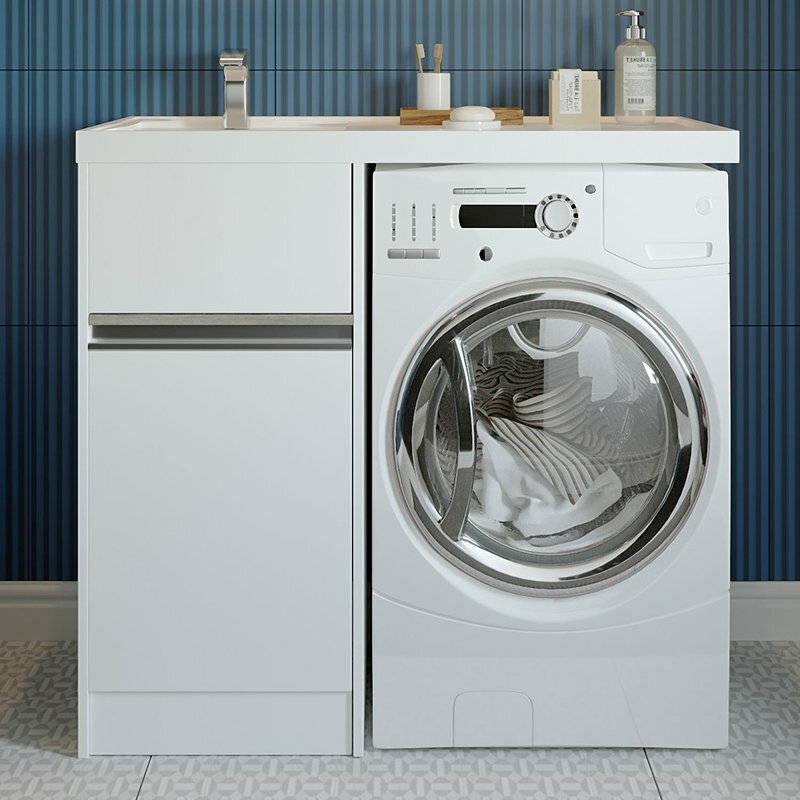 Тумба с раковиной AQUATON Лондри 40 L под стиральную машину