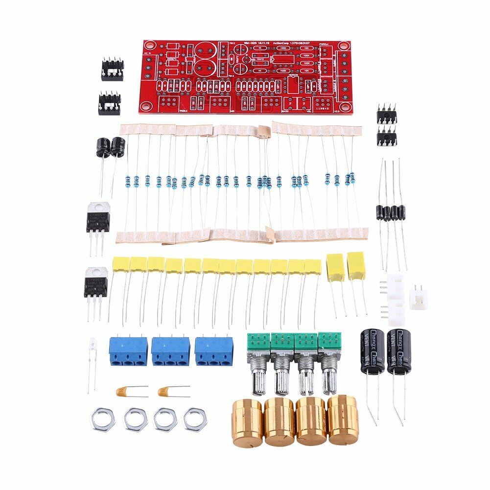 HIFI Preamp NE5532 Pre amplifier Tone Board Kits AC 12V OP-AMP Amplifier（DIY KIT）