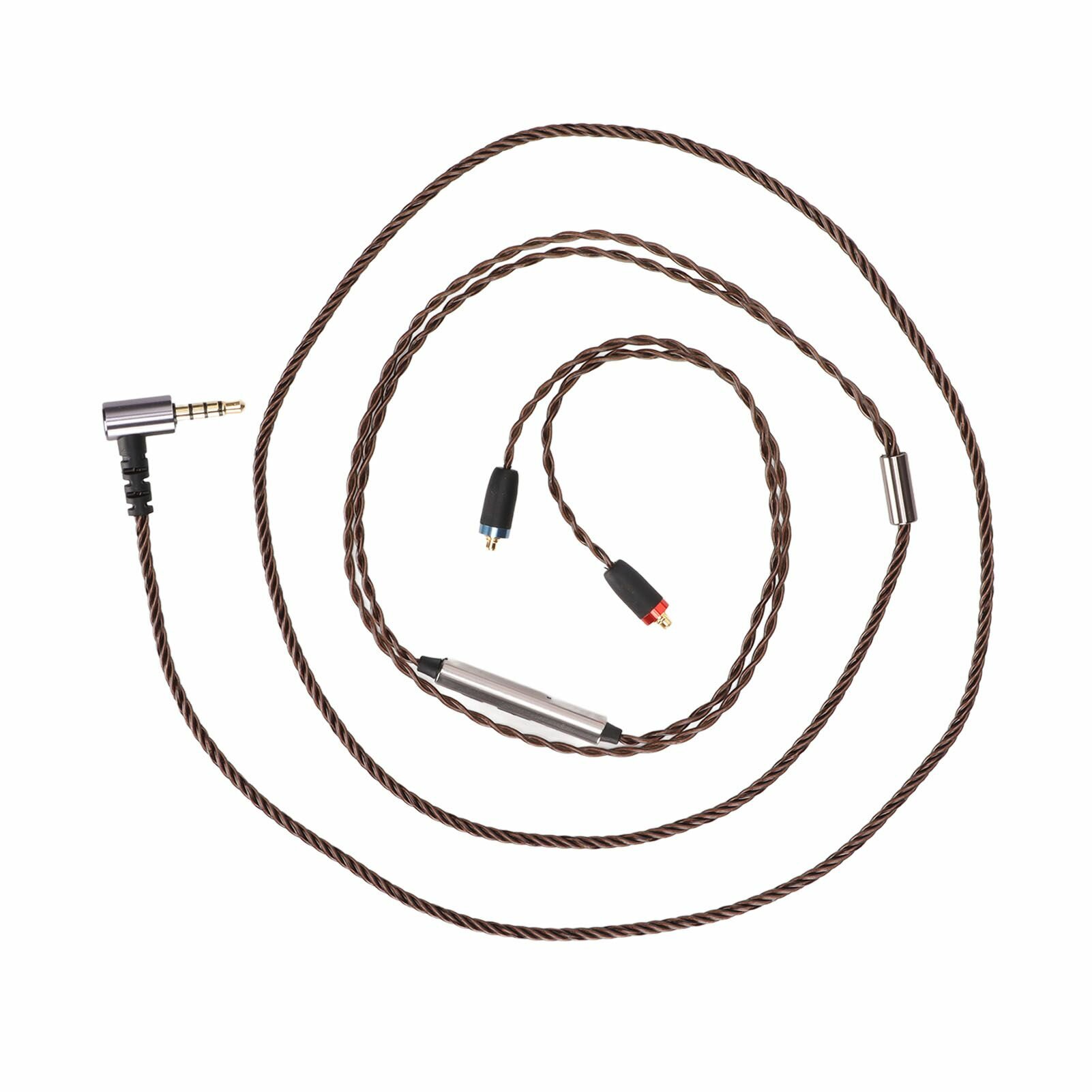 Кабель MMCX (посеребренный, с микрофоном).