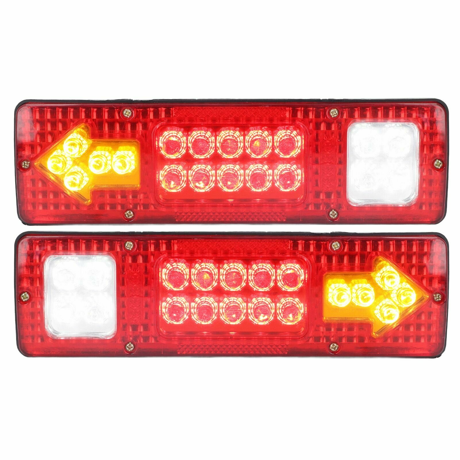 2 шт. светодиодные задние фонари 12 В высокой яркости, универсальные указатели поворота для прицепов, грузовиков, караванов, лодок, кемперов