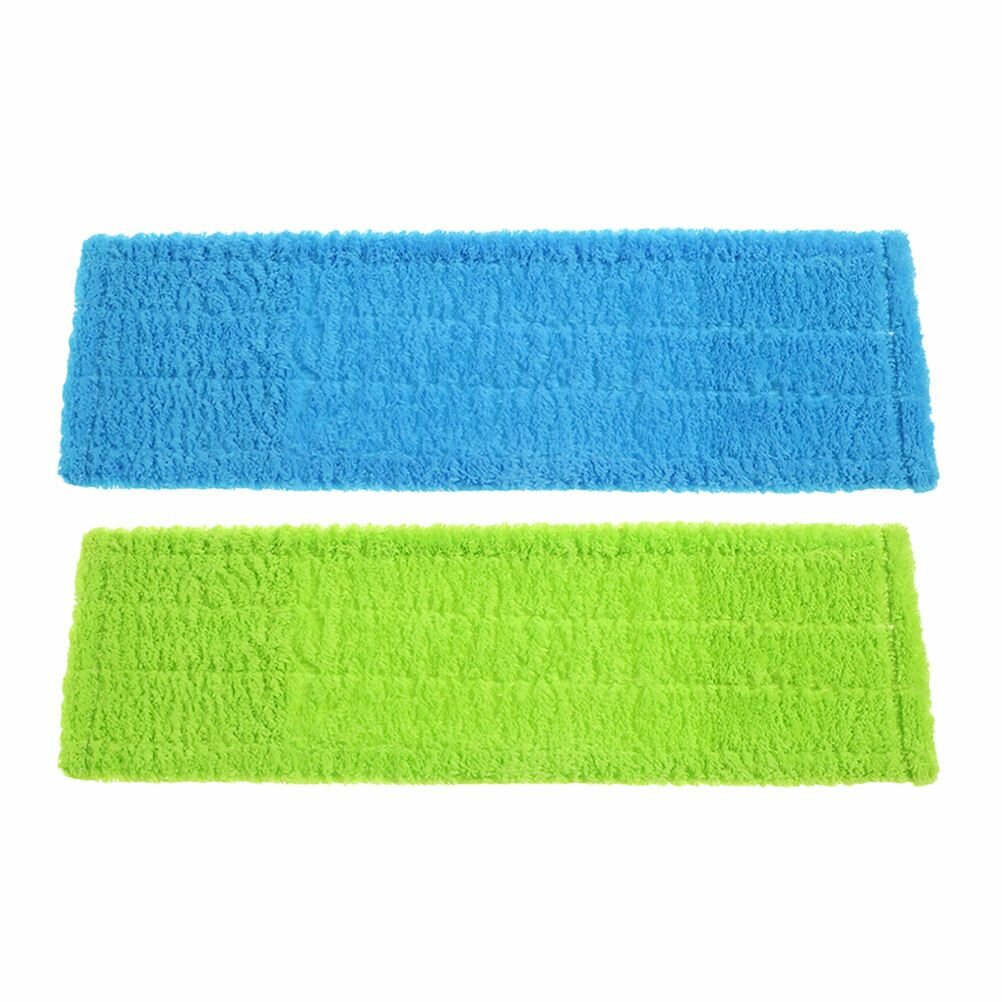 2 Шт Моп Накладки Из Кораллового Флиса Для Уборки Полов 43.00X14.00X1.00Cm=v=