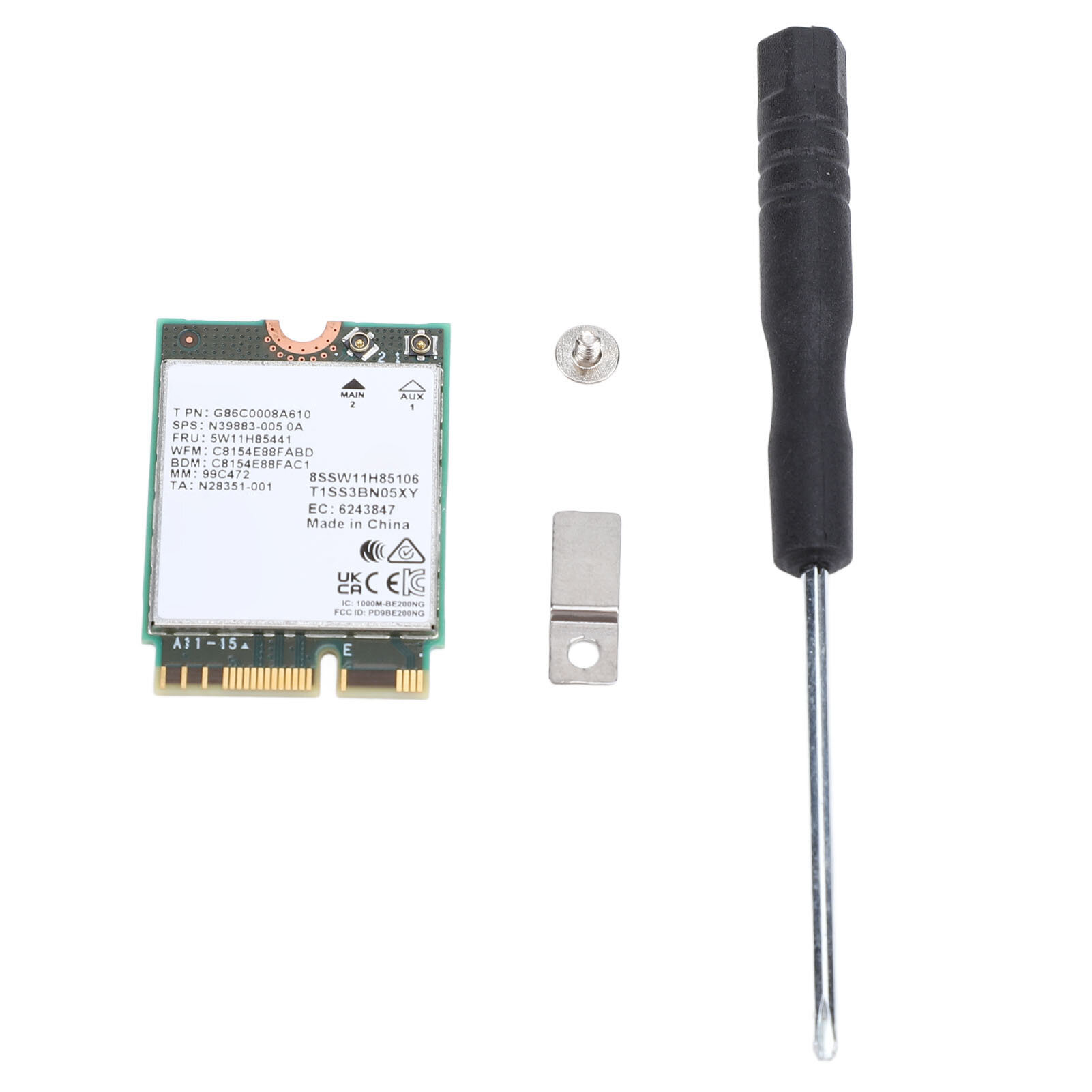 Беспроводной адаптер Intel BE200NGW 8774 Мбит/с WiFi 7/Bluetooth 5.4 M.2